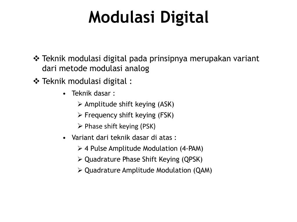 PPT - Modulasi Digital PowerPoint Presentation, free download - ID:2838659
