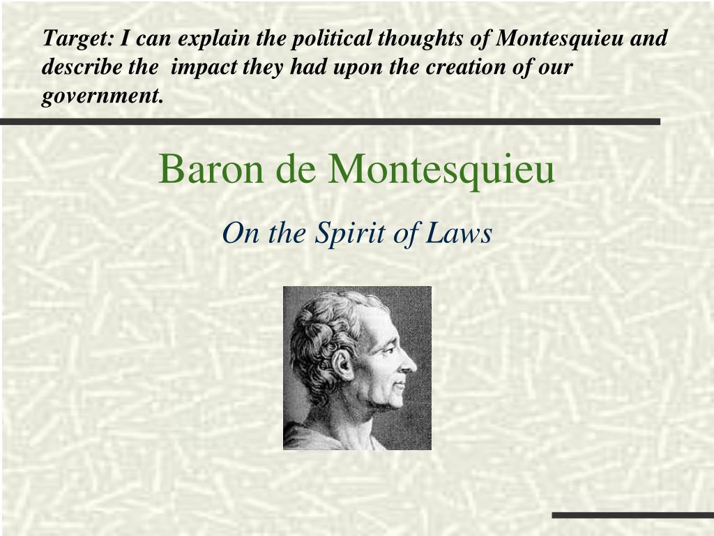 PPT - Baron de Montesquieu PowerPoint Presentation, free download - ID ...