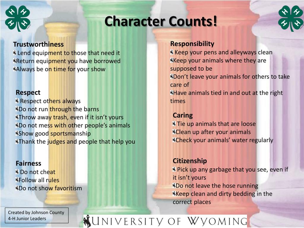 PPT - Character Counts! PowerPoint Presentation, free download - ID:2839189
