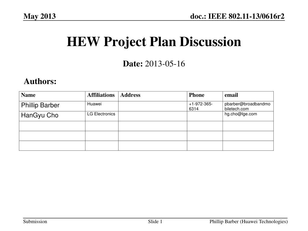PPT - HEW Project Plan Discussion PowerPoint Presentation, free ...