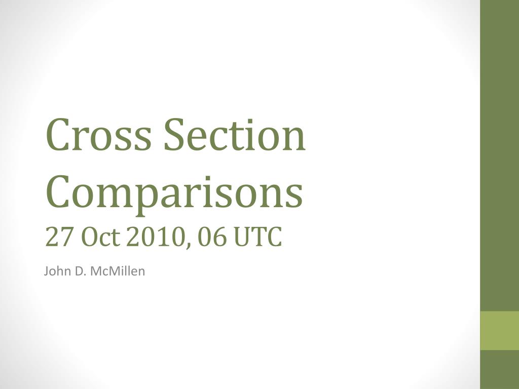 PPT - Cross Section Comparisons 27 Oct 2010, 06 UTC PowerPoint ...