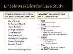 PPT - The Lincoln Assassination PowerPoint Presentation, free download ...
