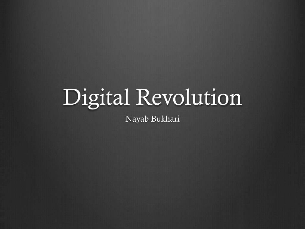 PPT - Digital Revolution PowerPoint Presentation, free download - ID ...