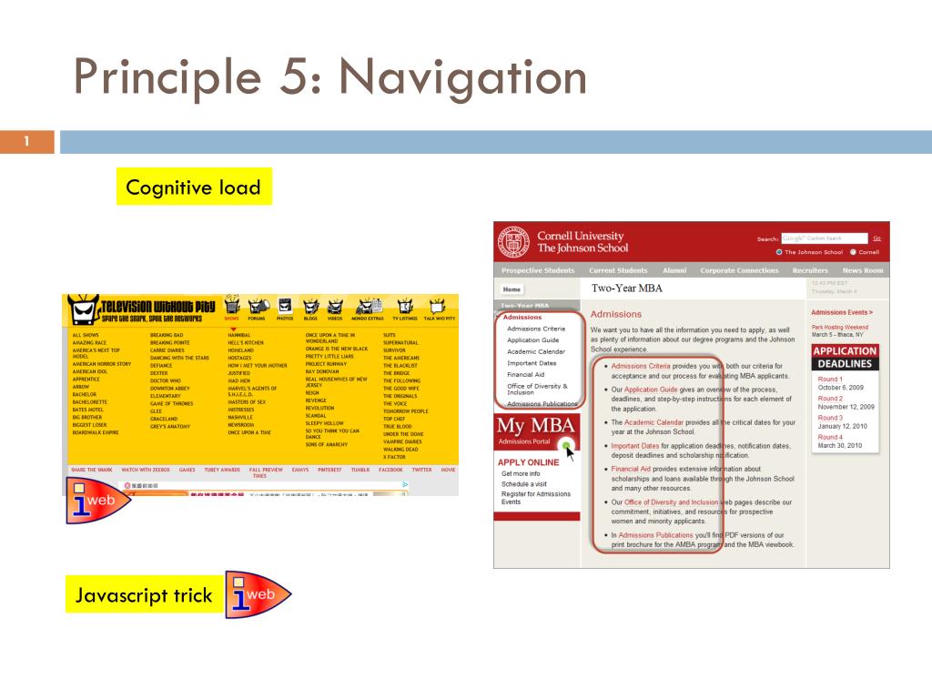 PPT - Principle 5: Navigation PowerPoint Presentation, free download ...
