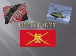 PPT - Organisation of the British Army PowerPoint Presentation, free ...