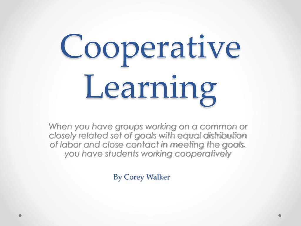 PPT - Cooperative Learning PowerPoint Presentation, free download - ID ...