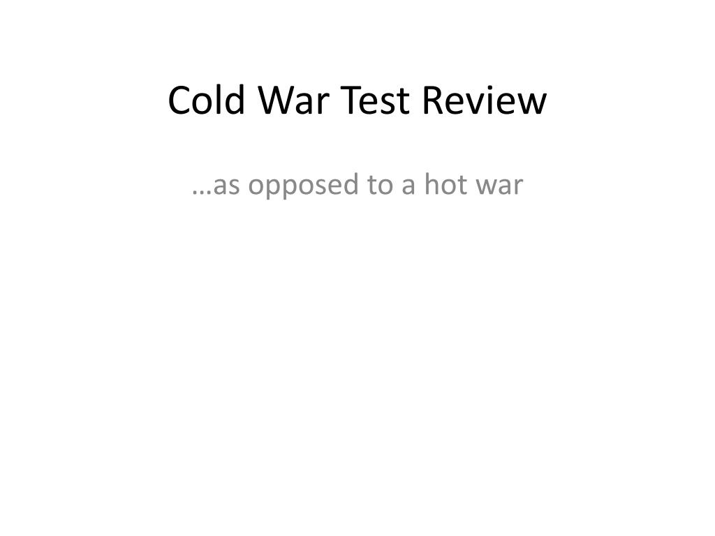 PPT - Cold War Test Review PowerPoint Presentation, free download - ID ...