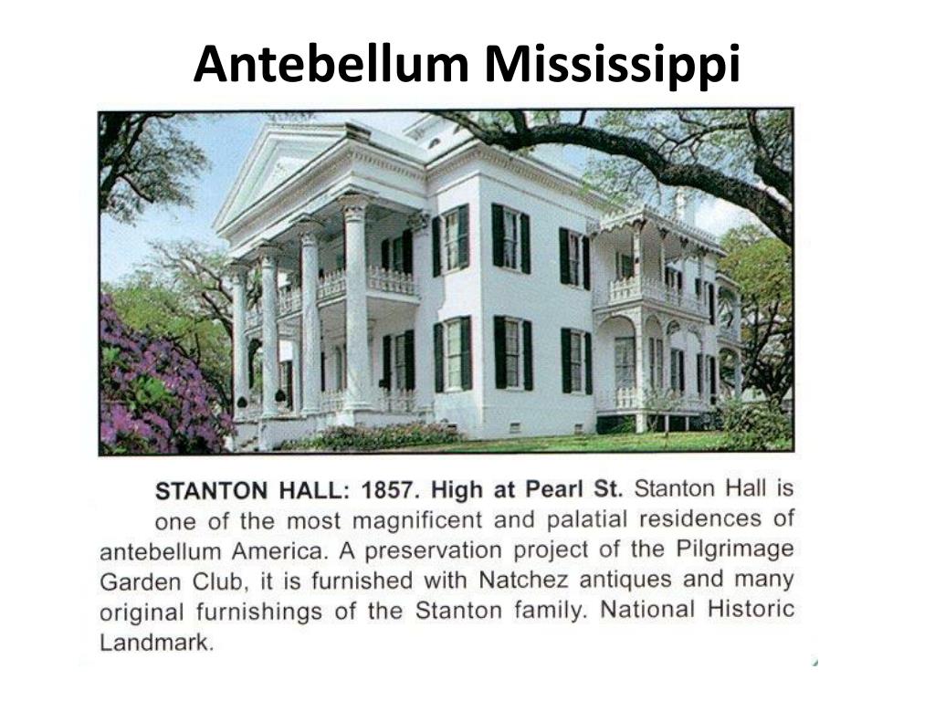 PPT - Antebellum Mississippi PowerPoint Presentation, free download ...