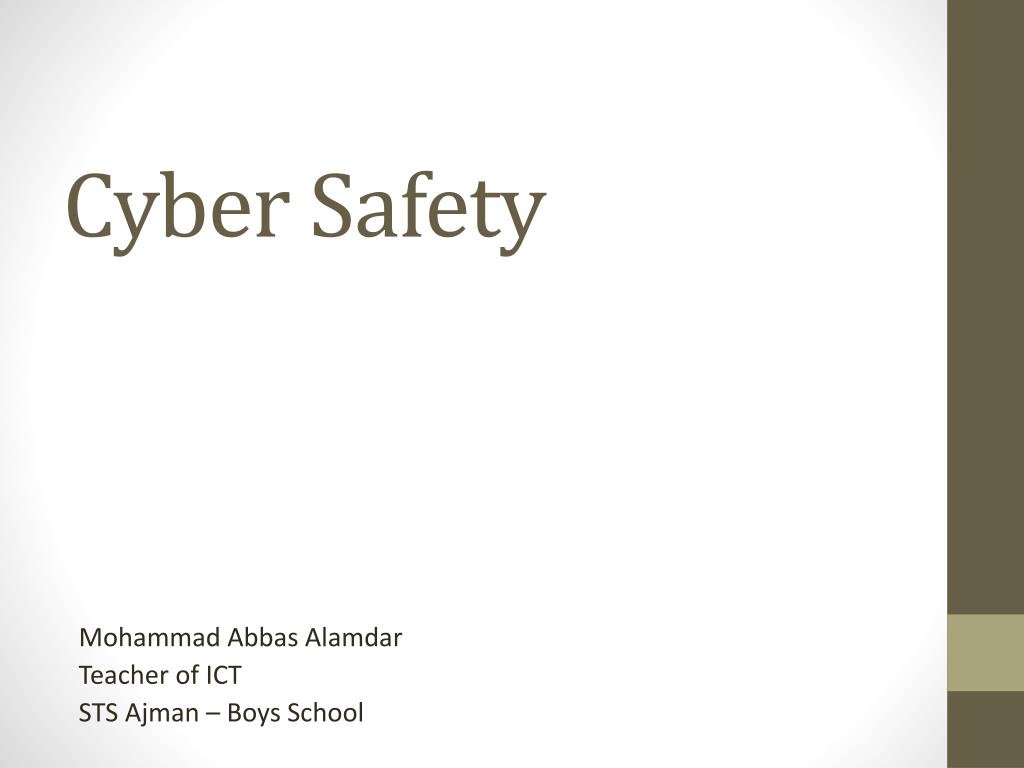 PPT - Cyber Safety PowerPoint Presentation, free download - ID:2844790