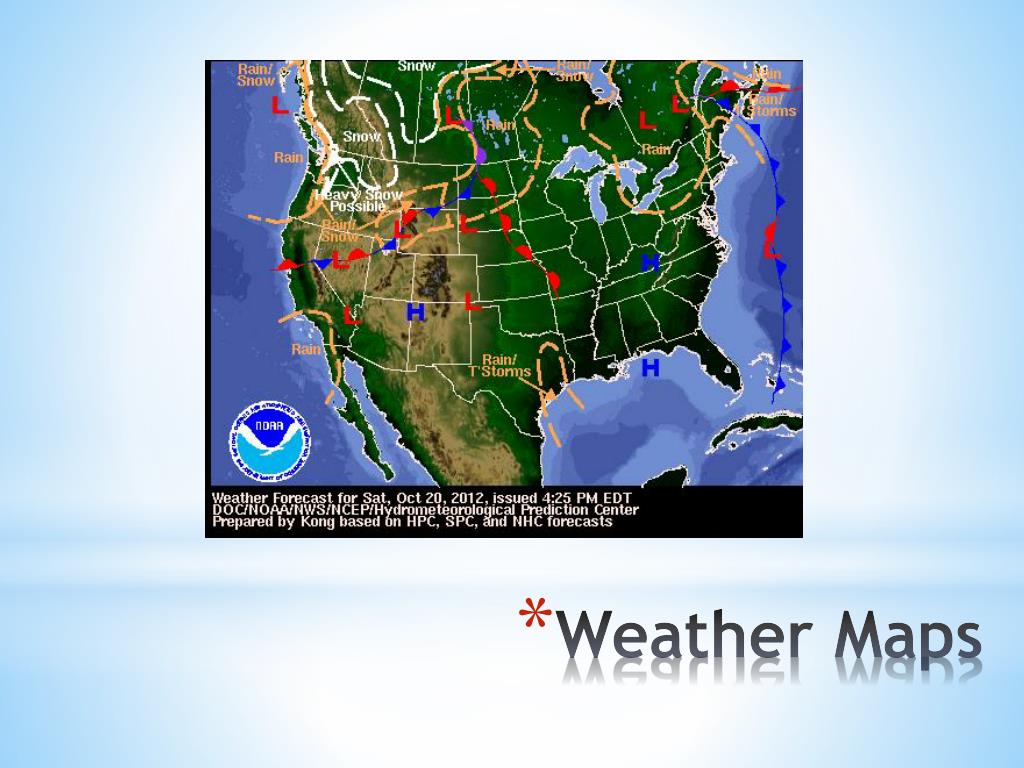 PPT - Weather Maps PowerPoint Presentation, free download - ID:2845474