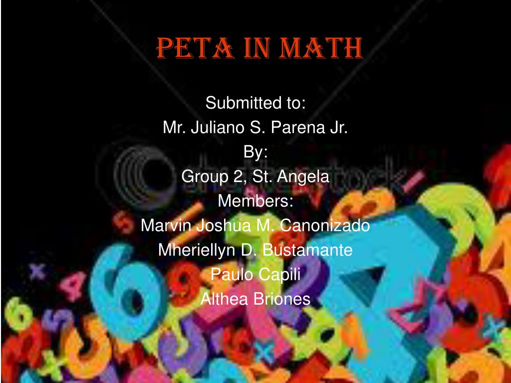 PPT - PETA in MATH PowerPoint Presentation, free download - ID:2846360
