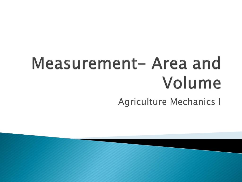 PPT - Measurement- Area and Volume PowerPoint Presentation, free ...
