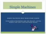 PPT - Simple machines PowerPoint Presentation, free download - ID:3036430