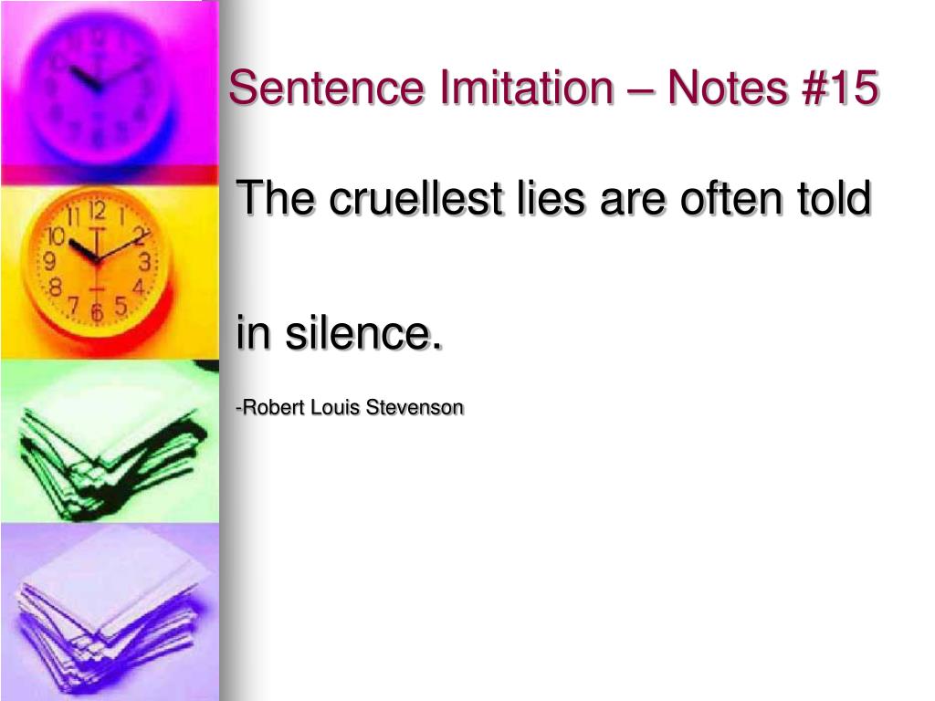 PPT - Sentence Imitation – Notes #15 PowerPoint Presentation, free ...