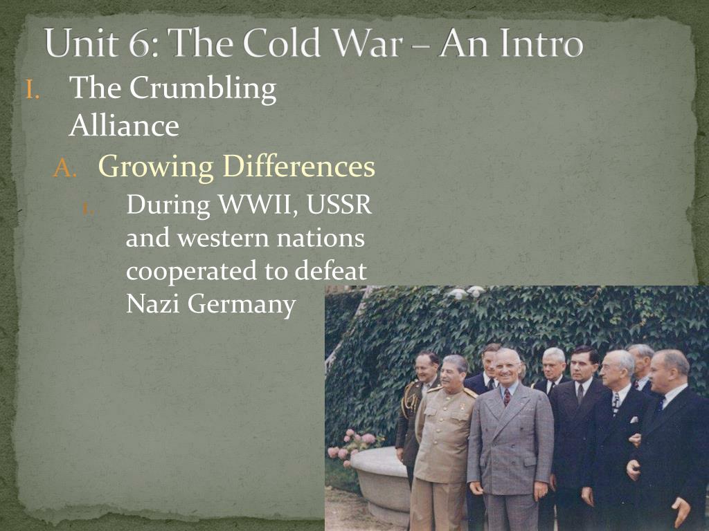 PPT - Unit 6: The Cold War – An Intro PowerPoint Presentation, free ...
