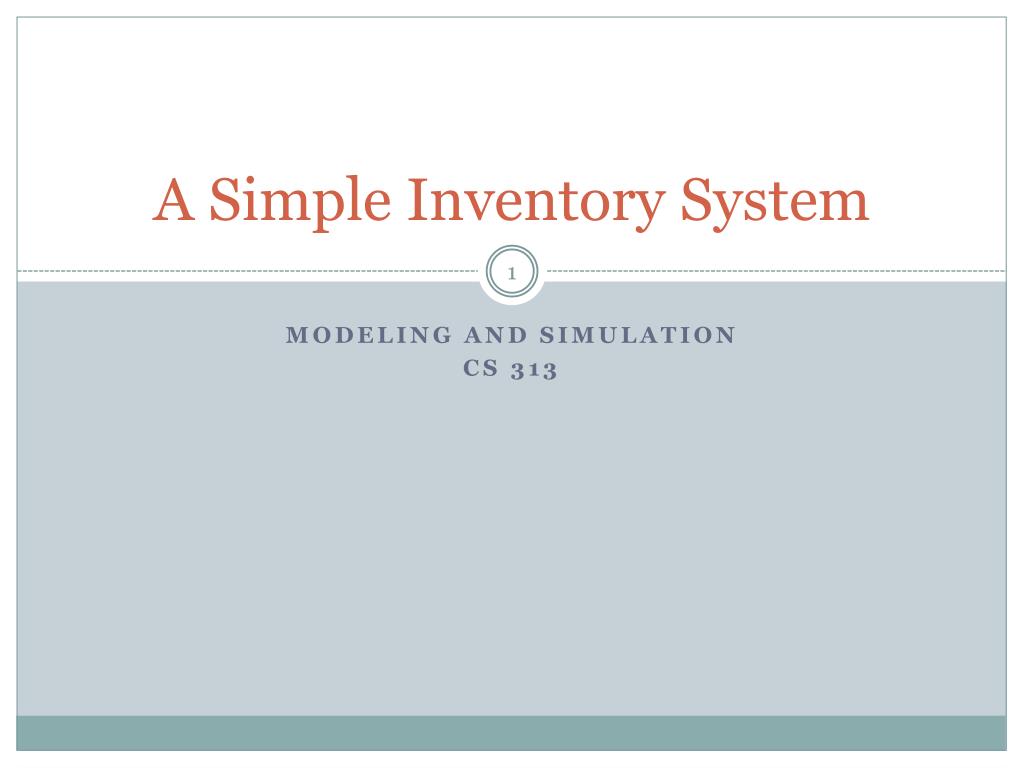 PPT - A Simple Inventory System PowerPoint Presentation, free download ...