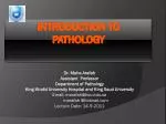 PPT - Introduction to pathology PowerPoint Presentation, free download ...