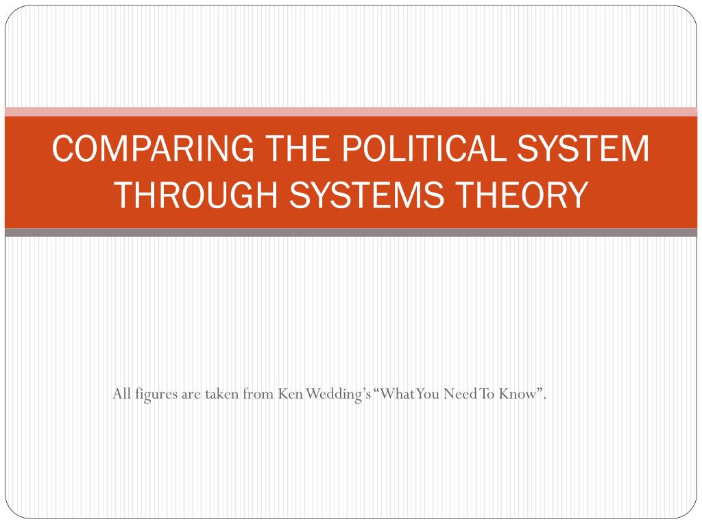 PPT - COMPARING THE POLITICAL SYSTEM THROUGH SYSTEMS THEORY PowerPoint ...