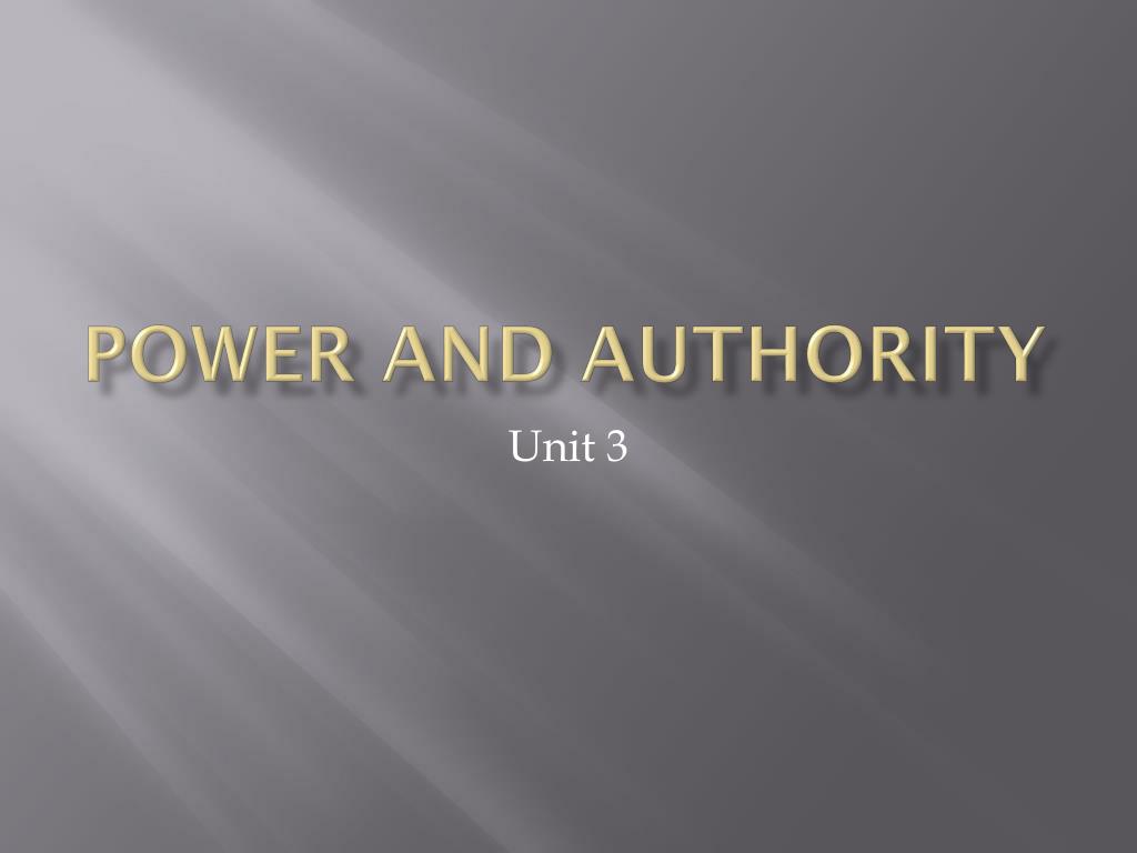 PPT - Power and Authority PowerPoint Presentation, free download - ID ...