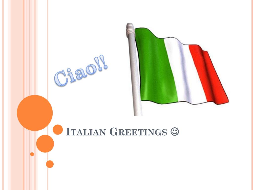 PPT - Italian Greetings PowerPoint Presentation, free download - ID:2853862