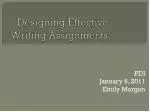 PPT - Designing Rubrics for Writing Assignments PowerPoint Presentation ...