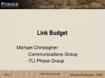 PPT - LINK BUDGET PowerPoint Presentation, free download - ID:3282925