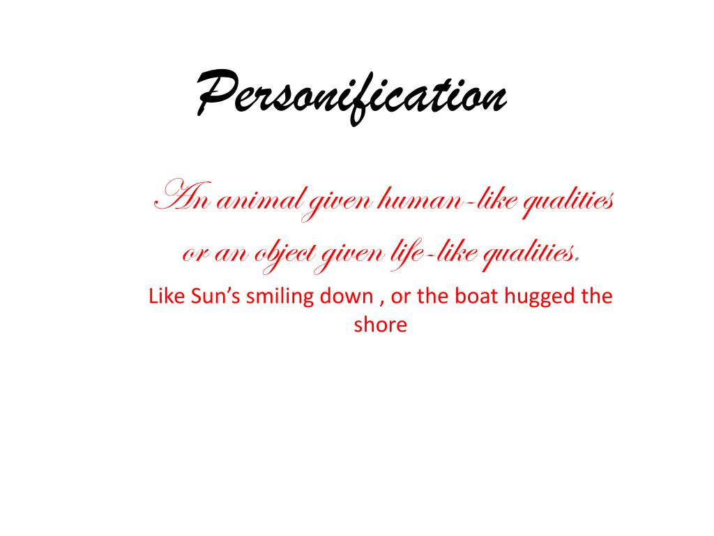 PPT - Personification PowerPoint Presentation, free download - ID:2855713
