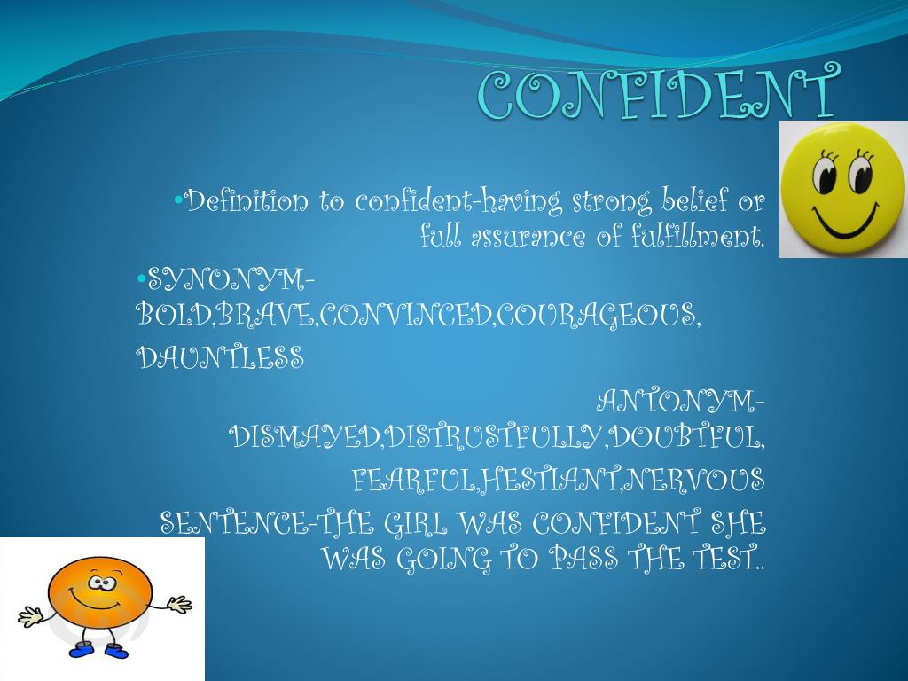 PPT - CONFIDENT PowerPoint Presentation, free download - ID:2855937