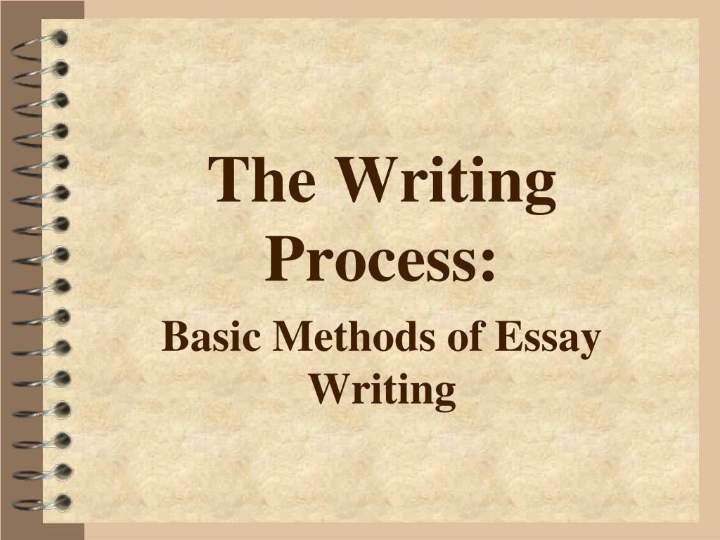 PPT - The Writing Process: Basic Methods of Essay Writing PowerPoint ...
