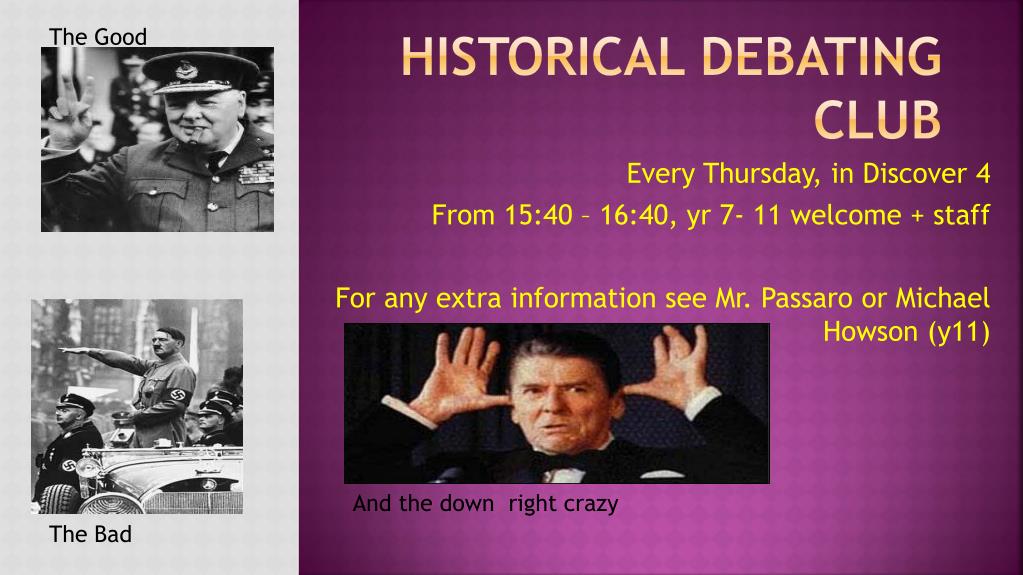 PPT - Historical Debating Club PowerPoint Presentation, free download ...