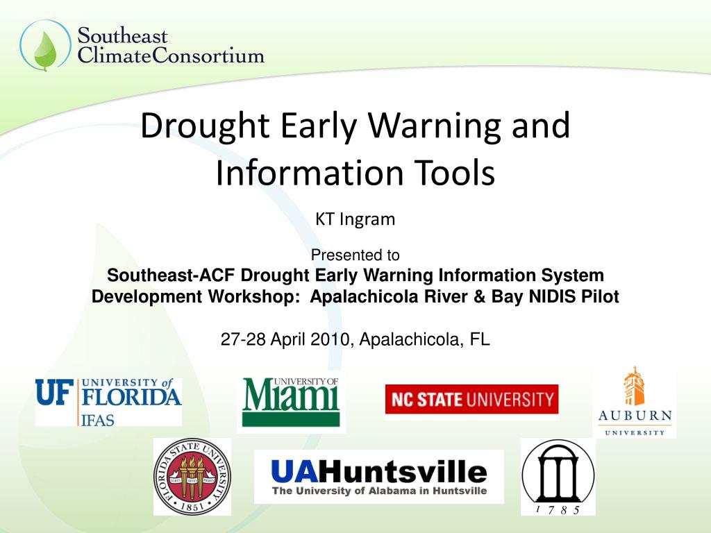 PPT - Drought Early Warning and Information Tools PowerPoint ...