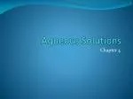 PPT - CHAPTER 2 Water and Aqueous Solutions PowerPoint Presentation ...