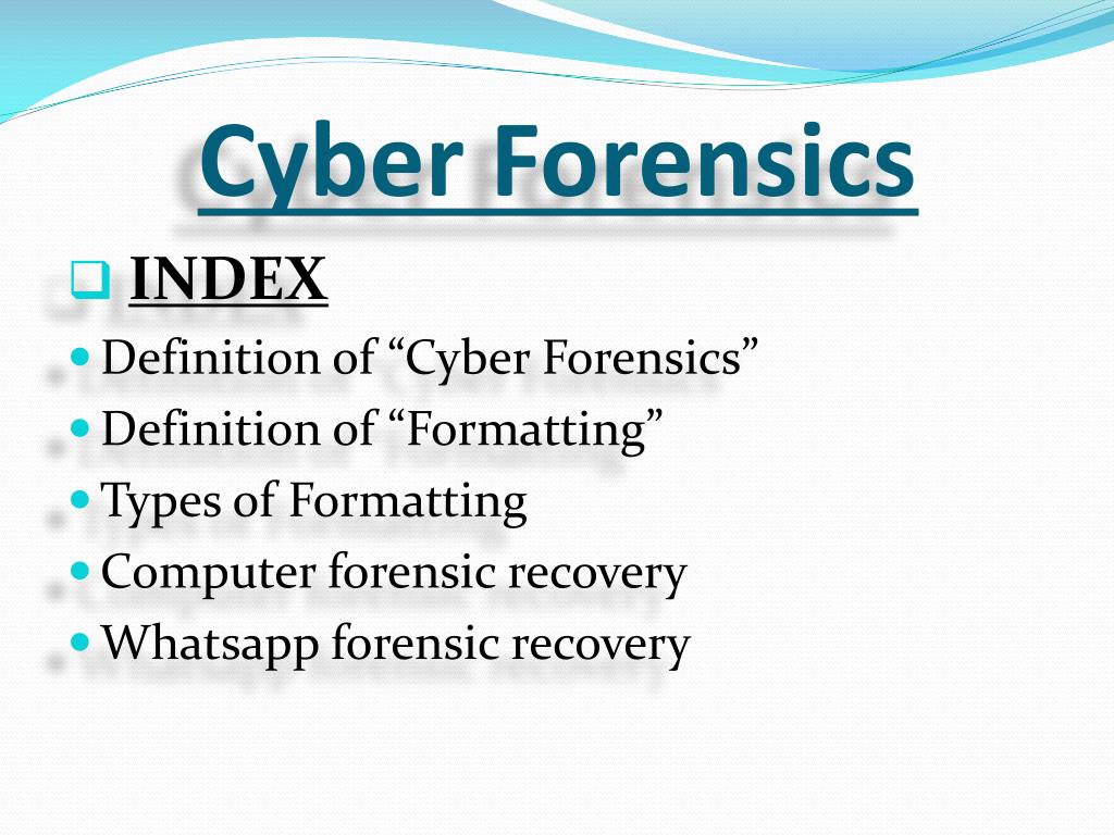 PPT - Cyber Forensics PowerPoint Presentation, free download - ID:2861562