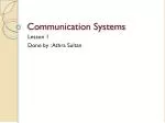PPT - Communication Systems PowerPoint Presentation, free download - ID ...