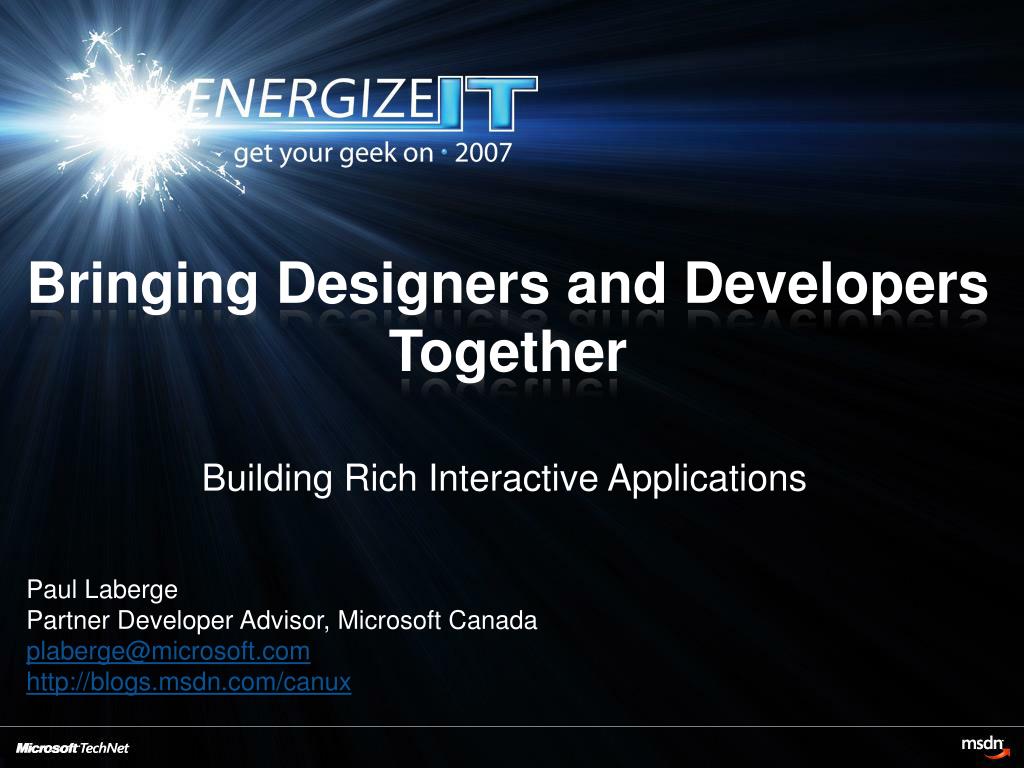 PPT - Bringing Designers and Developers Together PowerPoint ...
