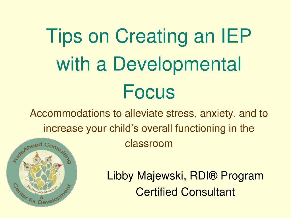 PPT - Libby Majewski, RDI® Program Certified Consultant PowerPoint ...