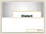 PPT - Social-Class Dialect Differences PowerPoint Presentation, free ...