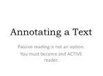 PPT - Annotating Text PowerPoint Presentation, free download - ID:1078392