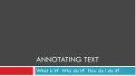 PPT - Close Reading by Annotating Text PowerPoint Presentation, free ...