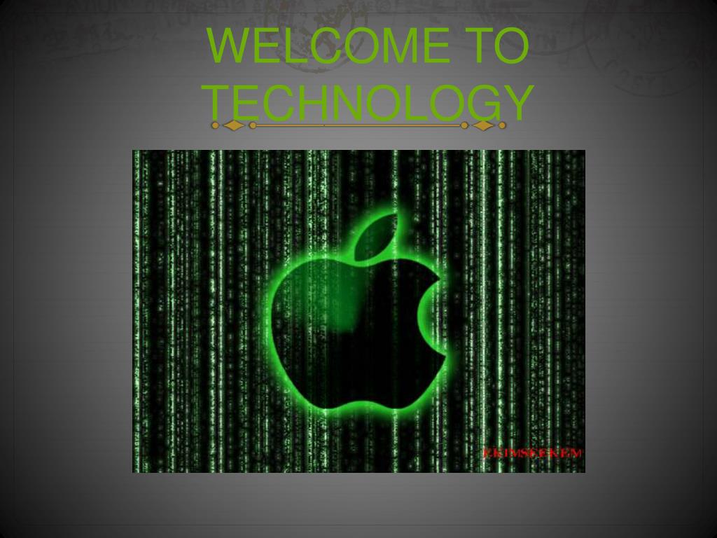 PPT - WELCOME TO TECHNOLOGY PowerPoint Presentation, free download - ID ...