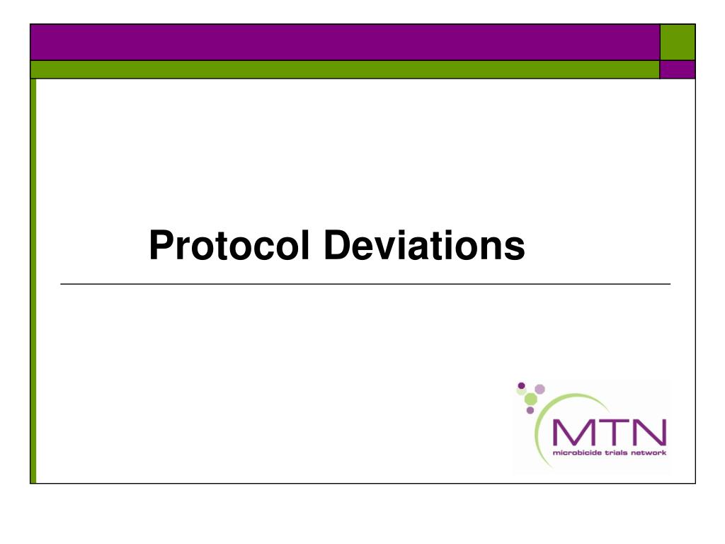 PPT - Protocol Deviations PowerPoint Presentation, free download - ID ...