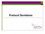 PPT - Protocol Deviations : Identification, Responses and Solutions ...