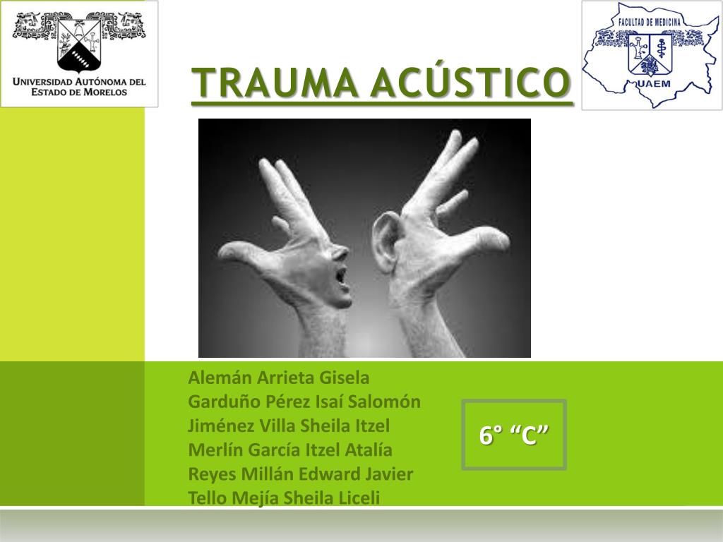 PPT - TRAUMA ACÚSTICO PowerPoint Presentation, free download - ID:2865822