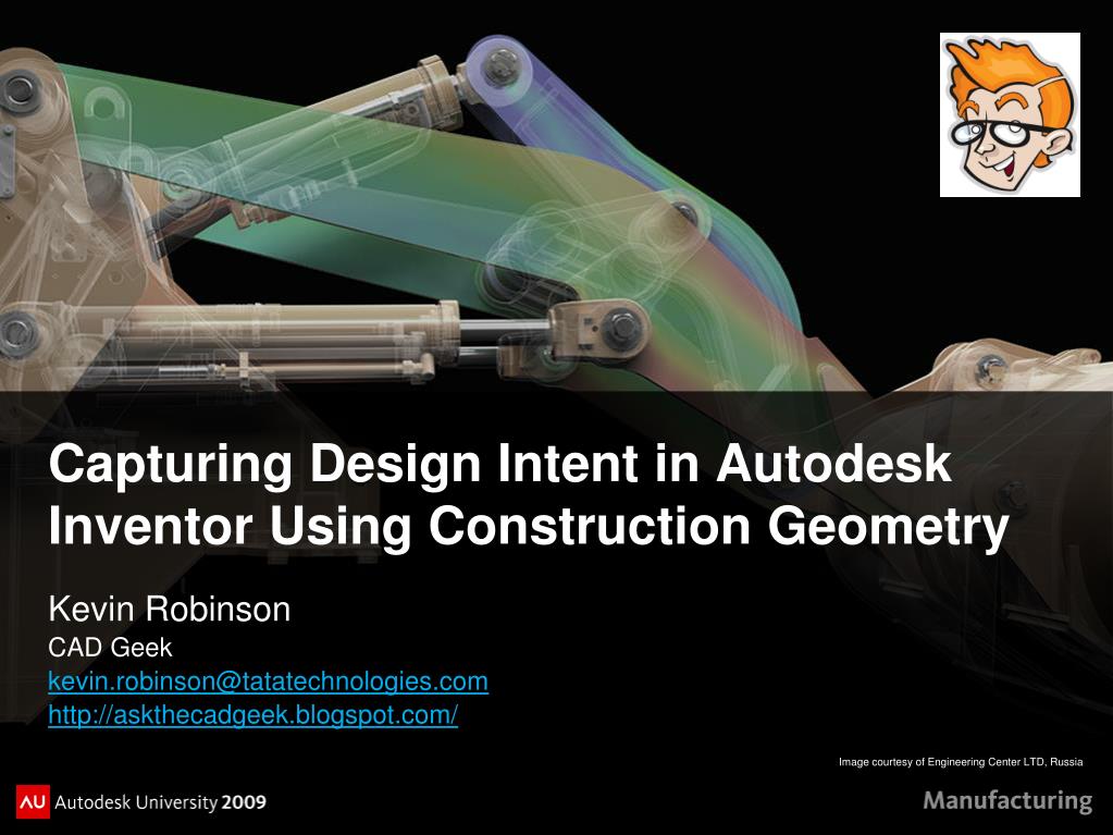 PPT - Capturing Design Intent in Autodesk Inventor Using Construction ...