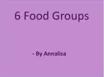 PPT - The Six (6) Food Groups PowerPoint Presentation, free download ...