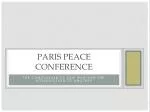 PPT - Paris Peace Conference PowerPoint Presentation, free download ...