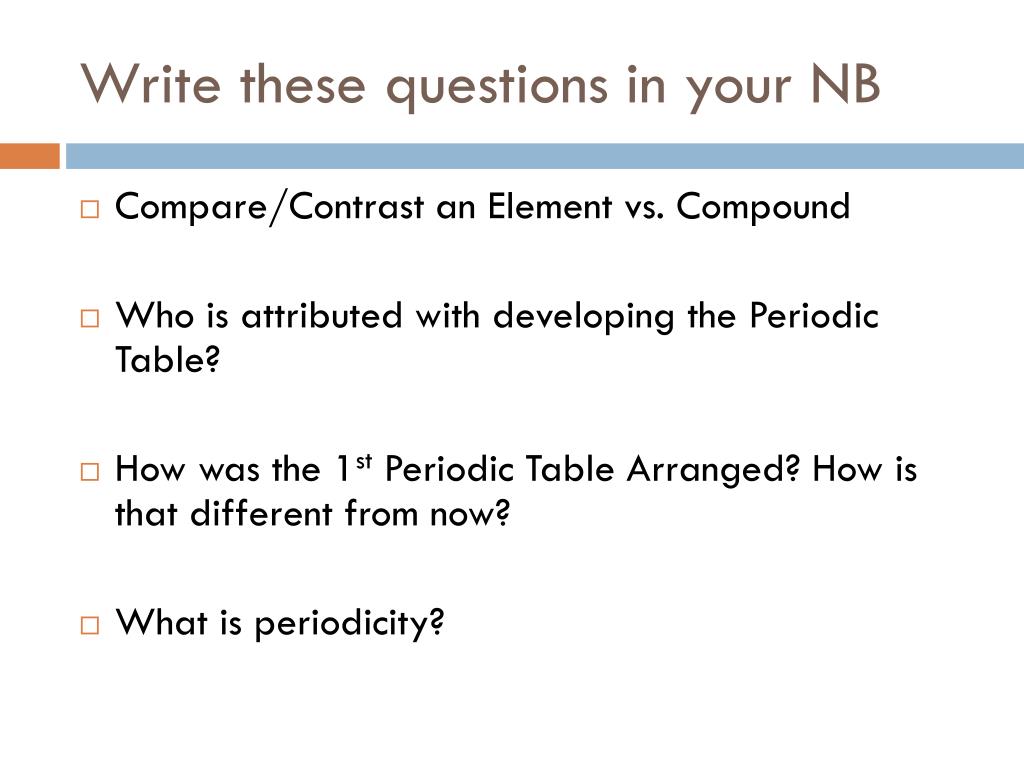 PPT - Write these questions in your NB PowerPoint Presentation, free ...