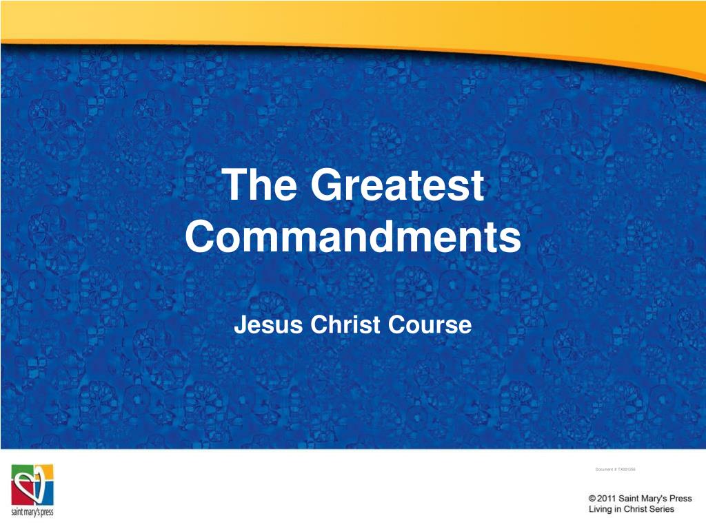 Ppt The Greatest Commandments Powerpoint Presentation Free Download