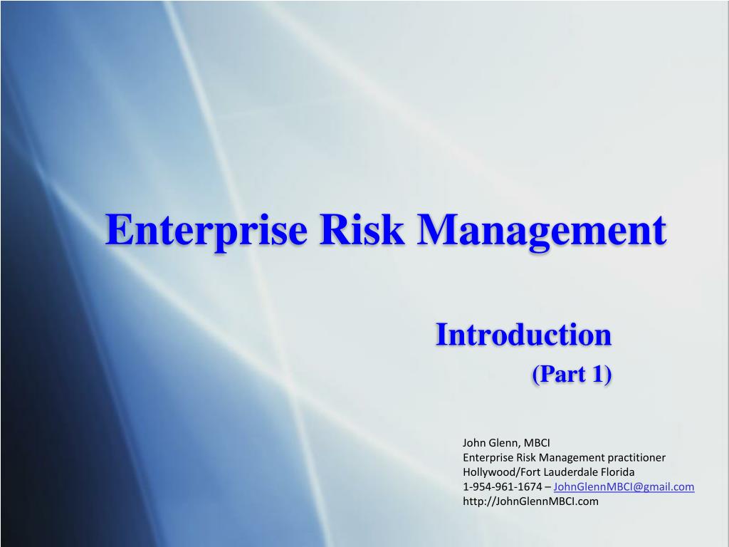 PPT - Enterprise Risk Management PowerPoint Presentation, free download ...