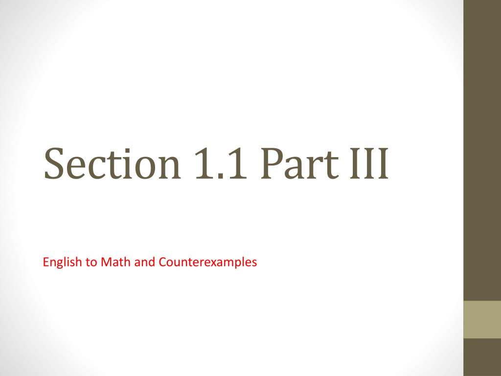 PPT - Mathematical Logic and Counterexamples Exploration PowerPoint ...